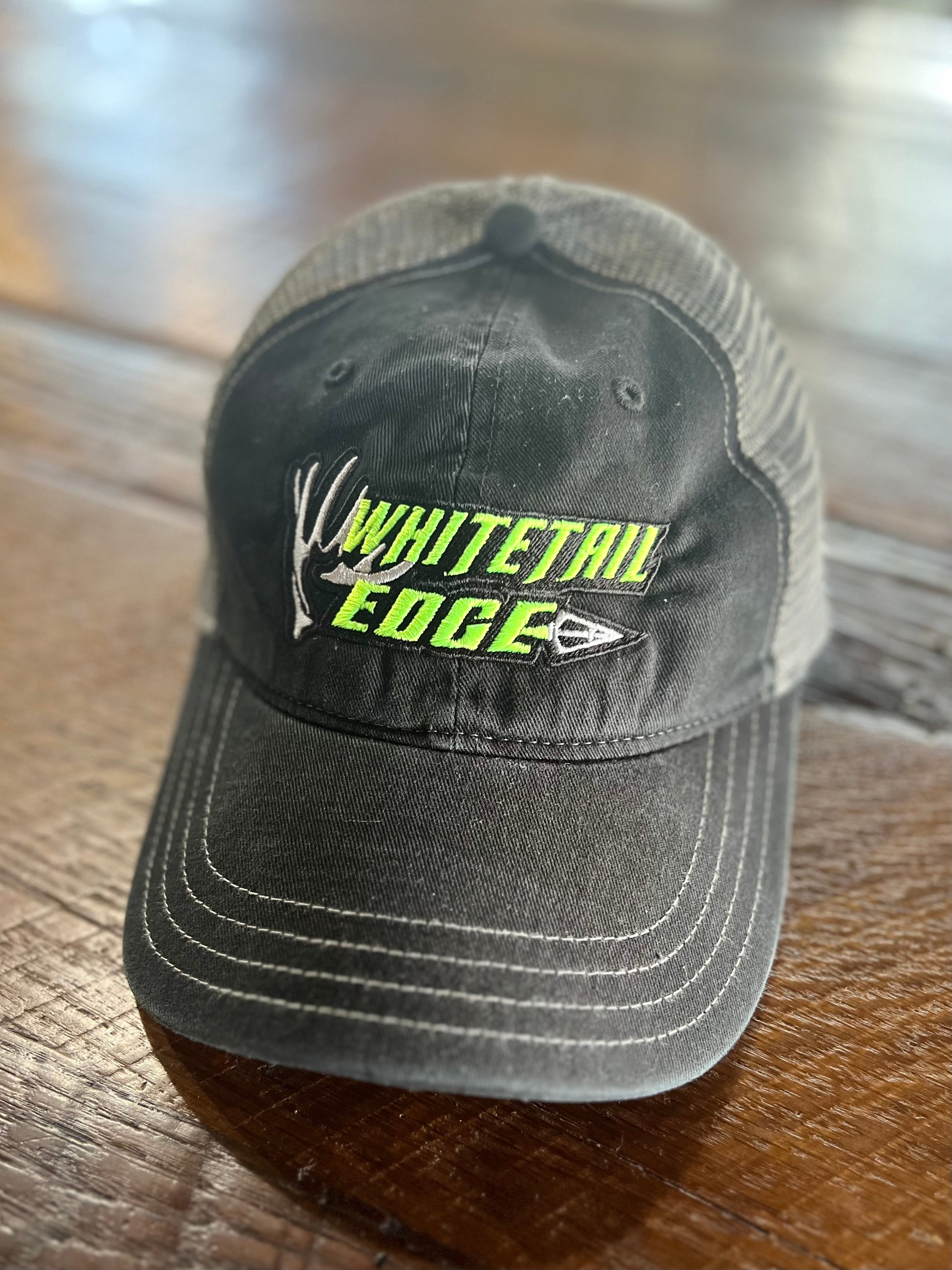 Soft Front SnapBack Cap with Lime Green Logo – Whitetail Edge