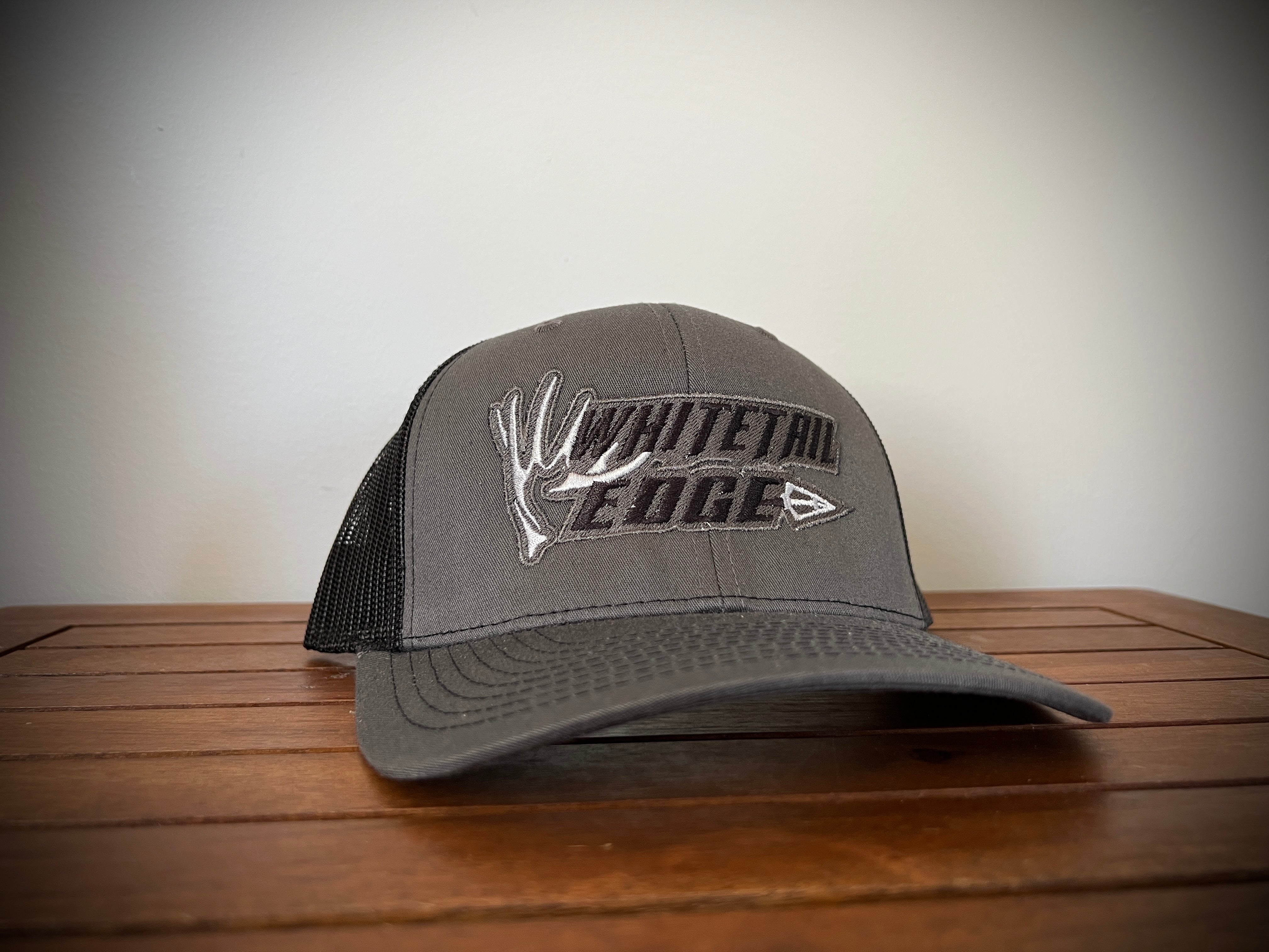 Grey and black logo SnapBack – Whitetail Edge